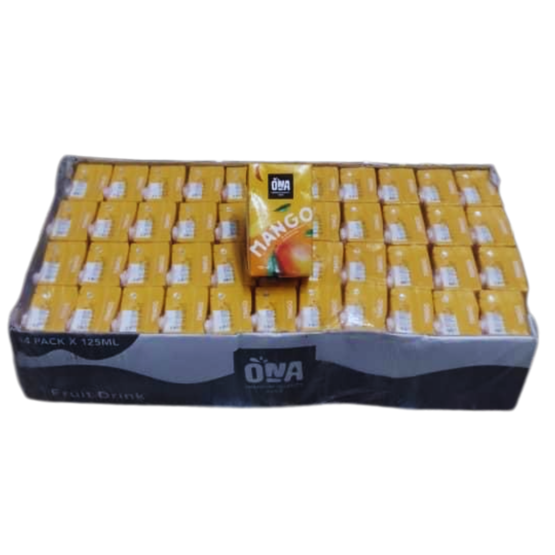 Caja de Jugo de Mango - Óna (44U x 125ml) - Don Valdes Enterprises LLC