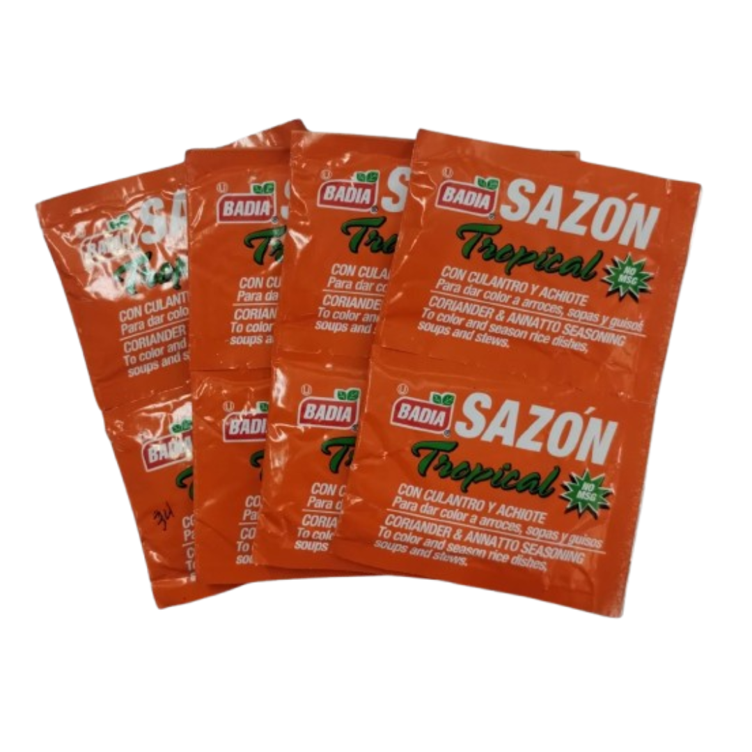 Sazón Tropical Con Culantro y Achiote - Badia (36 Sobres) - Don Valdes ...