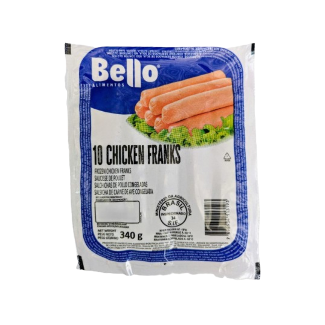 Salchichas de Pollo - Bello (340g) - Don Valdes Enterprises LLC